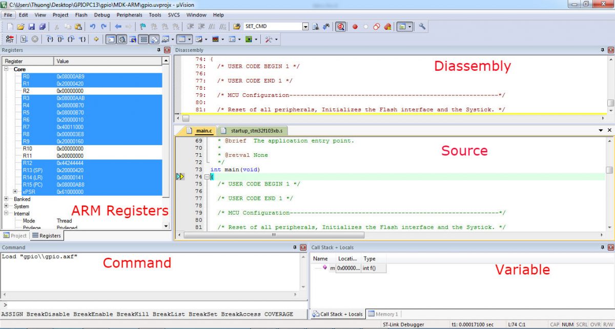 Hướng dẫn debug trên Keil C IDE - Debug chương trình vi điều khiển ...