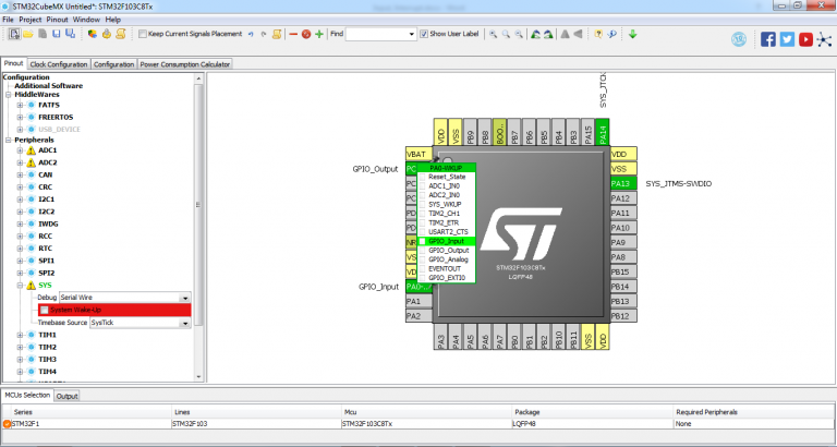 Lập trình chức năng GPIO INPUT trên vi điều khiển STM32F103C8T6 - TAPIT