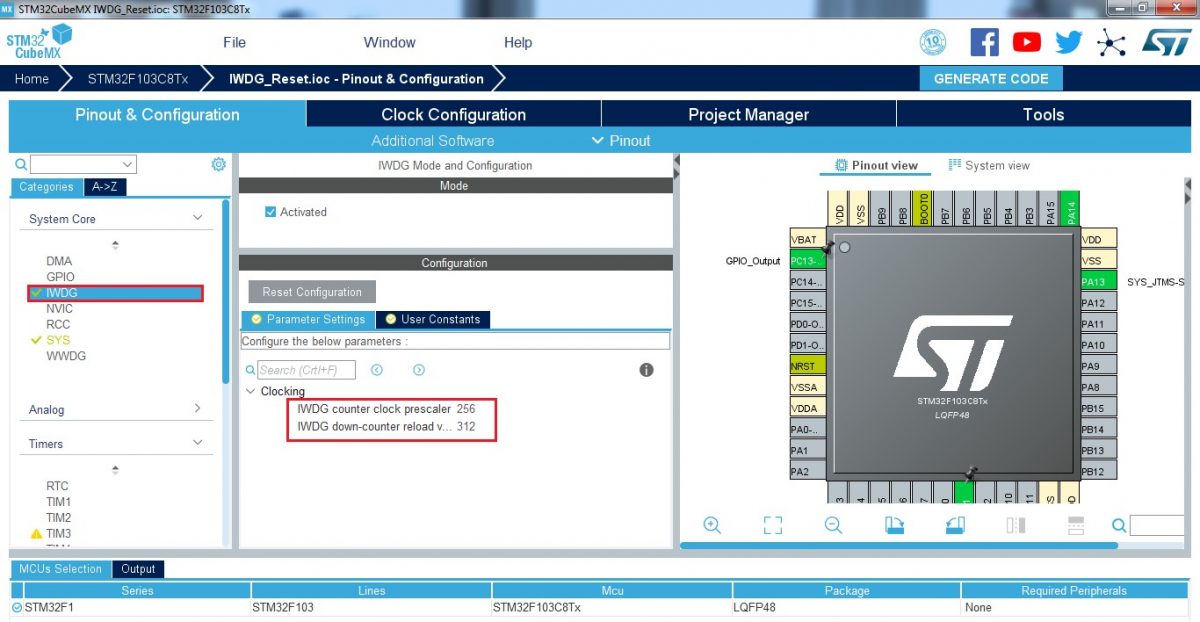 Sử dụng Watchdog Timer trên MCU STM32F103C8T6 - TAPIT