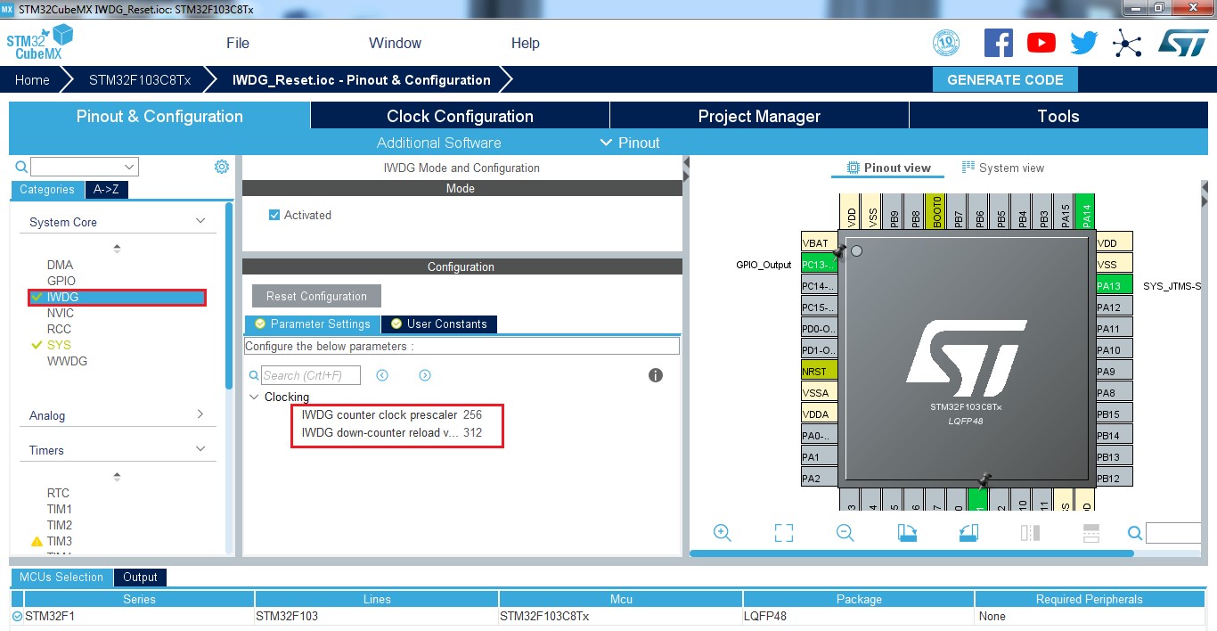 Sử dụng Watchdog Timer trên MCU STM32F103C8T6 - TAPIT