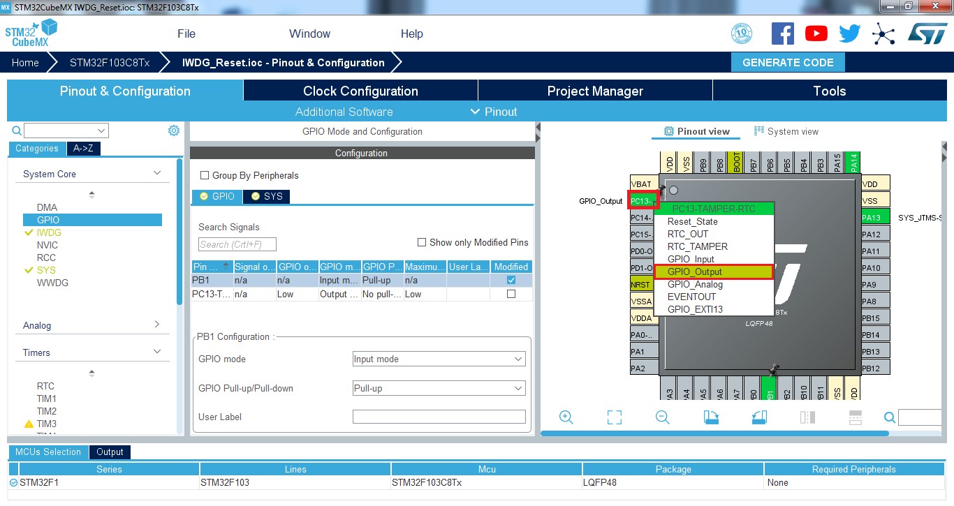 Sử dụng Watchdog Timer trên MCU STM32F103C8T6 - TAPIT
