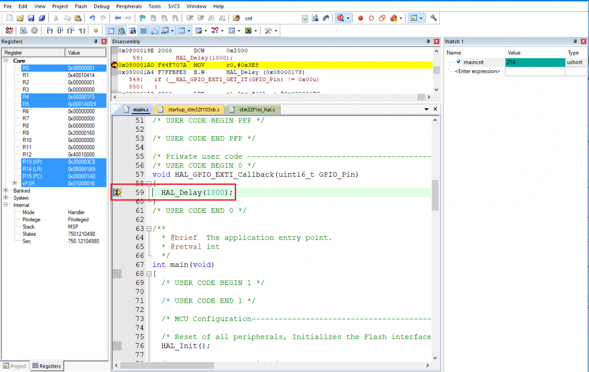 Tìm hiểu System timer, ngắt SysTick và sử dụng HAL_Delay trong trình phục vụ ngắt VĐK STM32. - TAPIT