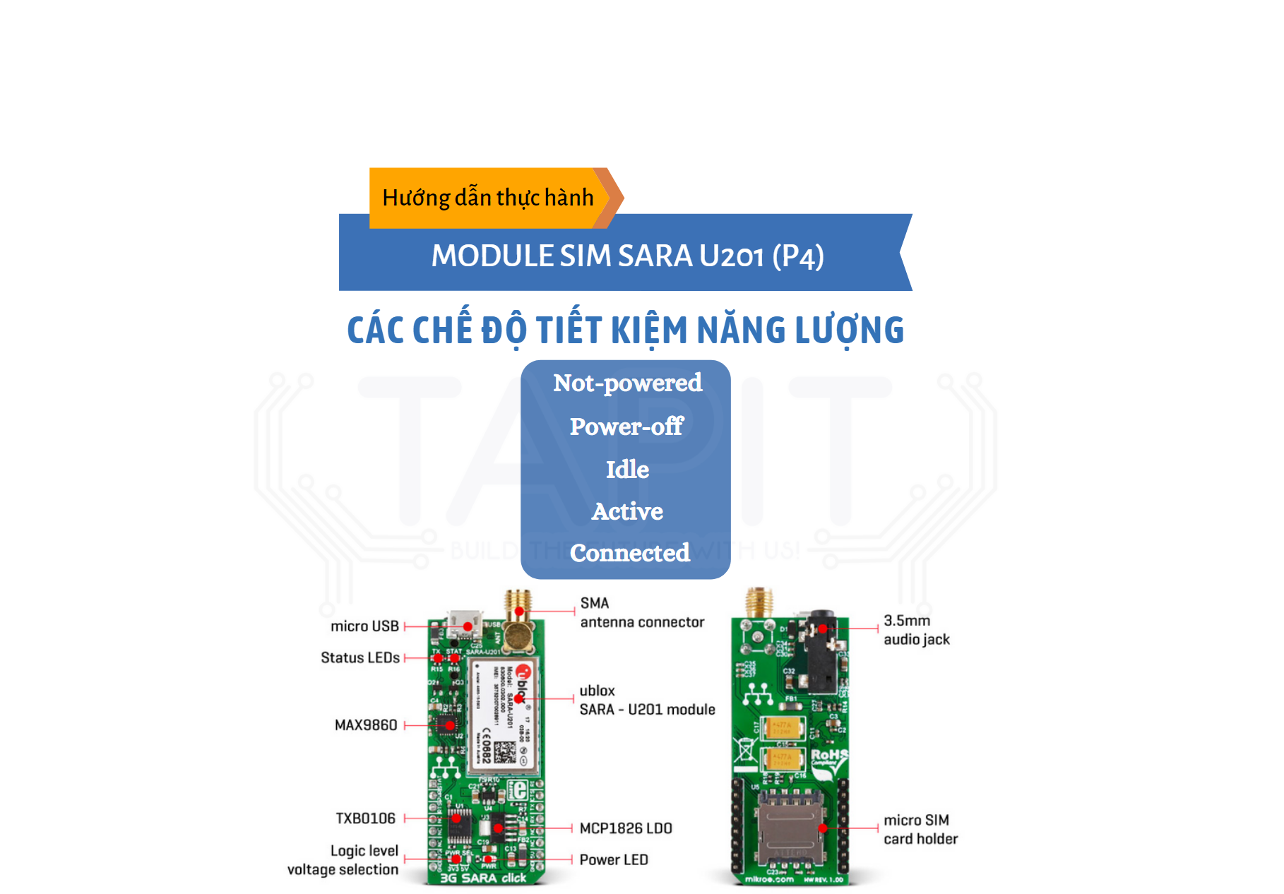 Hướng dẫn thực hành với Module Sim SARA U201 (P4) - TAPIT