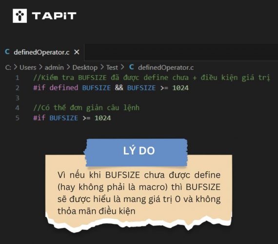 PREPROCESSOR (Bộ tiền xử lý) - Preprocessor directives (Chỉ thị tiền xử lý) - TAPIT